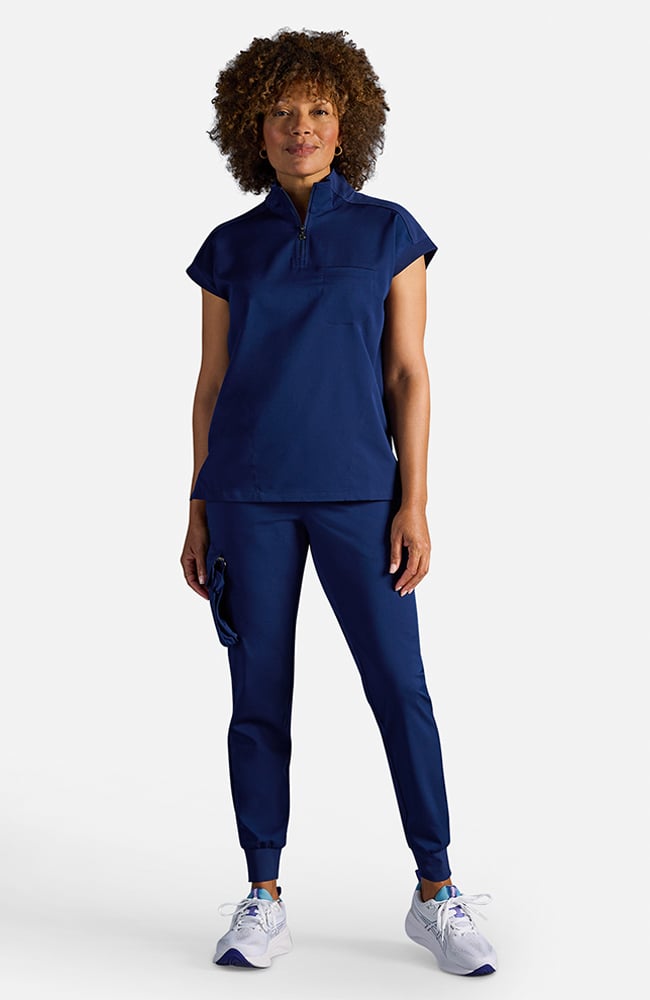 Women's Vienna Quarter Zip Scrub Top | Healing Hands Scrubs
