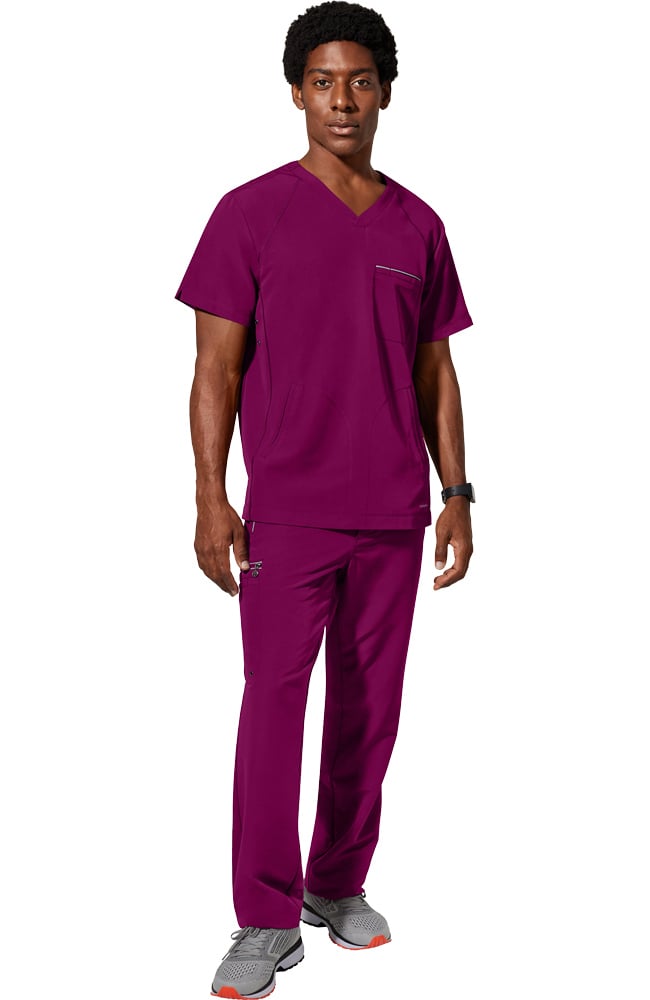 Men's Scrub Set: Steven V-Neck Top & Noah Cargo Pant | Healing Hands Scrubs