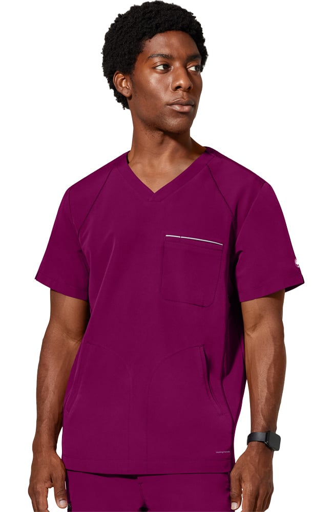 Men's Scrub Set: Steven V-Neck Top & Noah Cargo Pant | Healing Hands Scrubs