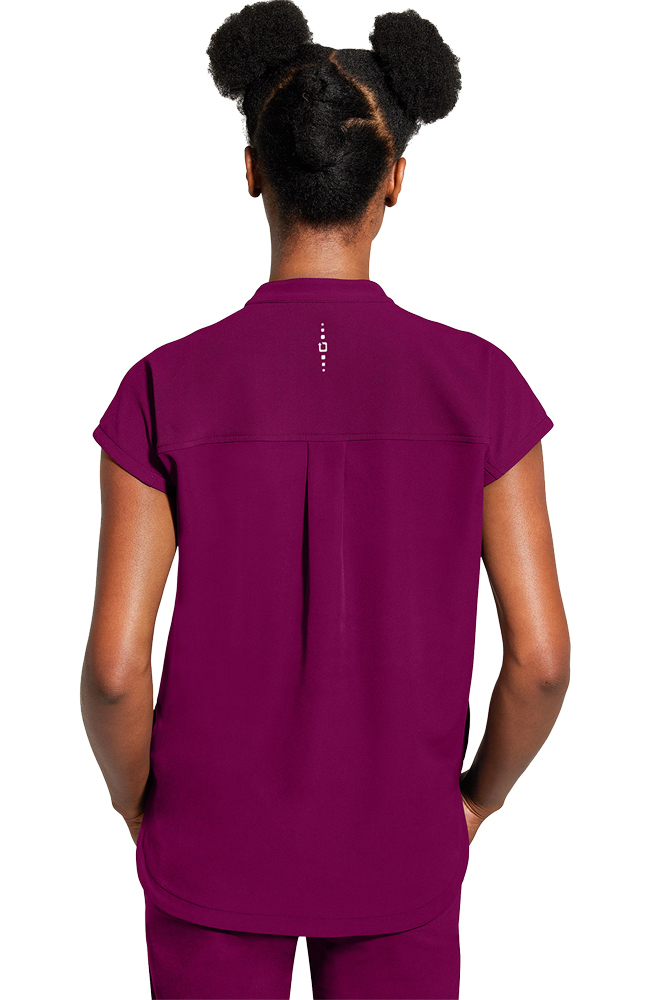 Women's Sandy Zip Mandarin Collar Scrub Top | Healing Hands Scrubs