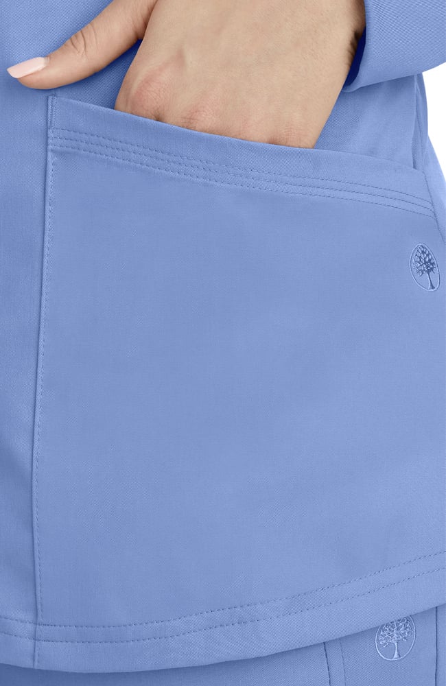 Women's Daisy Snap Warm-Up Solid Scrub Jacket | Healing Hands Scrubs