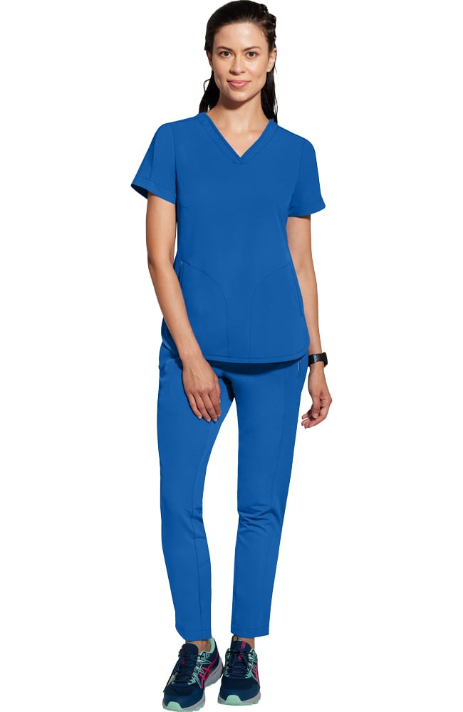 Women's Scrub Set: Skyler V-Neck Top & Niko Elastic Waistband Pant ...