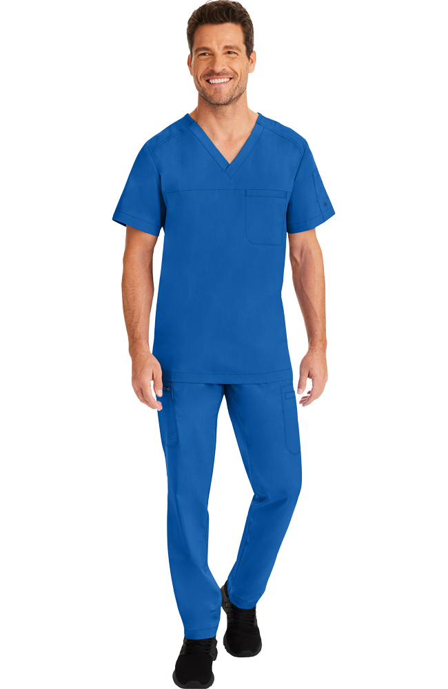 Men's Scrub Set: Justin Solid Top & Daniel Utility Cargo Pant | Healing ...
