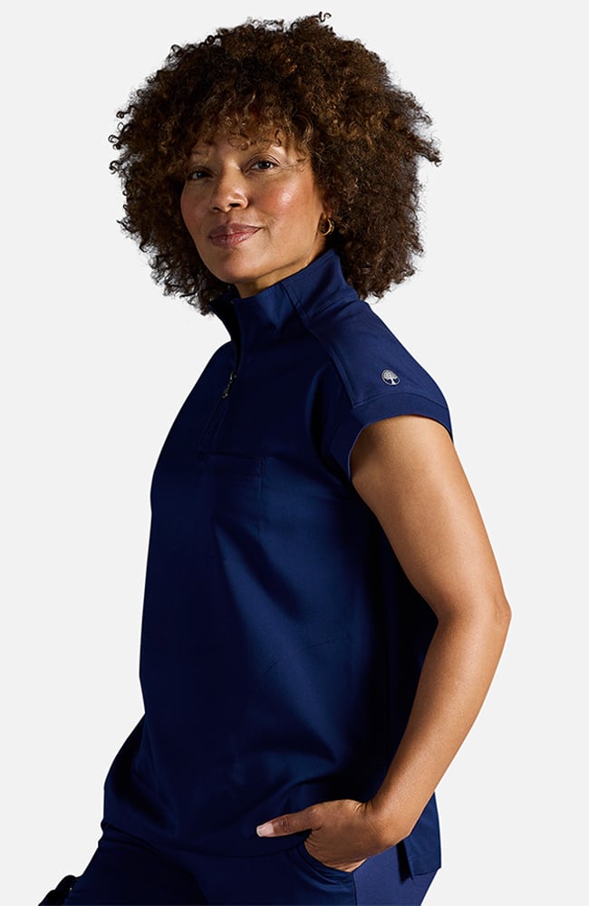 Women's Vienna Quarter Zip Scrub Top | Healing Hands Scrubs