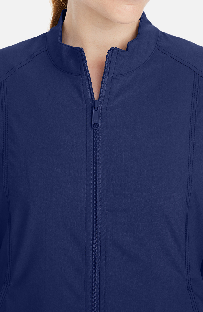 Purple Label by Healing Hands Women's Dakota Zip Front Scrub Jacket ...