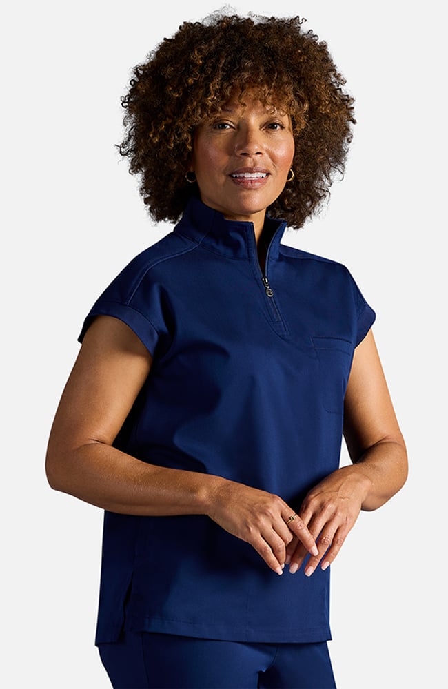 Women's Vienna Quarter Zip Scrub Top | Healing Hands Scrubs