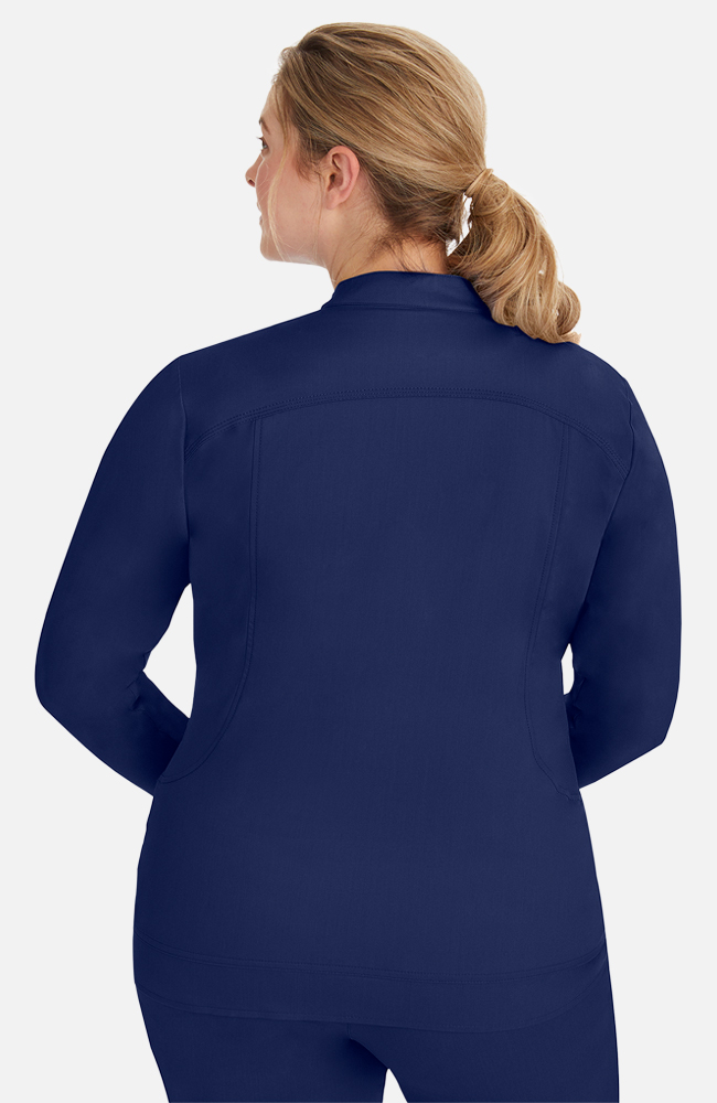 Purple Label by Healing Hands Women's Dakota Zip Front Scrub Jacket ...