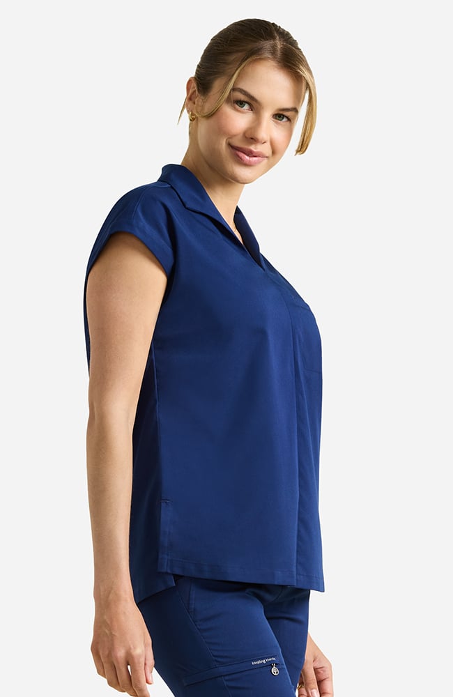 Women's Jazz Collared Tuckable Scrub Top | Healing Hands Scrubs